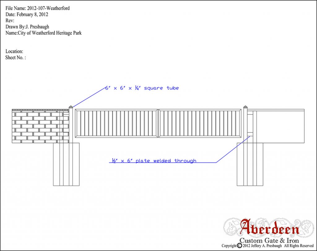 Security Gates built by Aberdeen Custom Gate & Iron