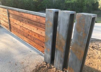 Modern Rust Patina Sliding Driveway Gate - Aberdeen Gate
